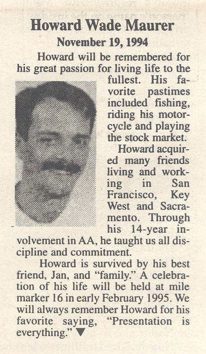 GLBT Historical Society and BAR On-Line Obituary Project